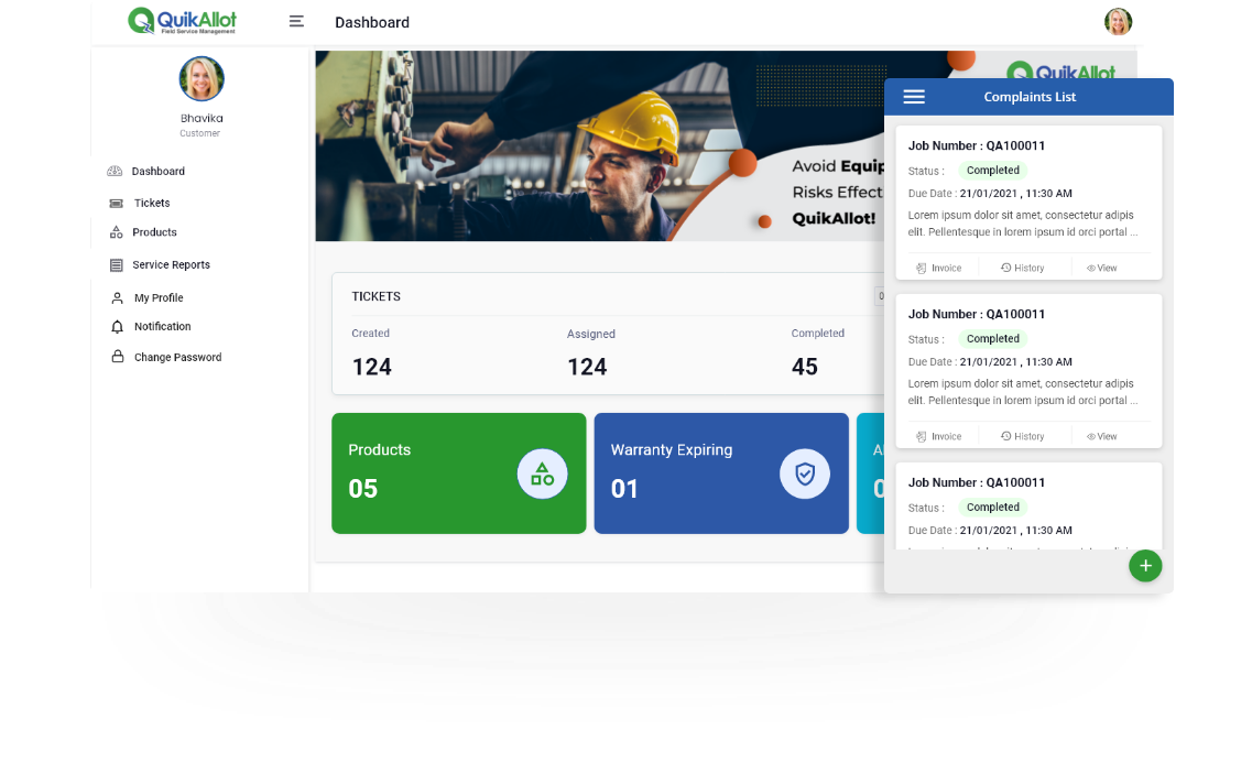 Facilities Maintenance Management Software – QuikAllot FSM Software